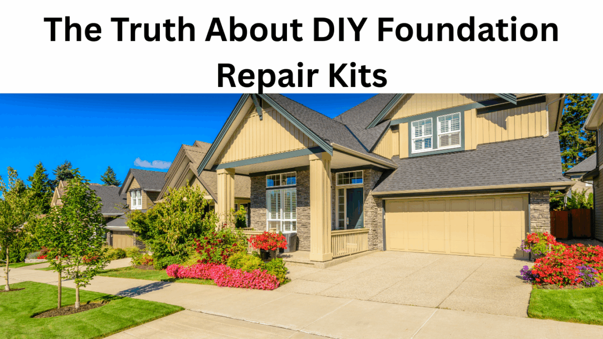 The Truth About DIY Foundation Repair Kits - Discount Foundation Repair